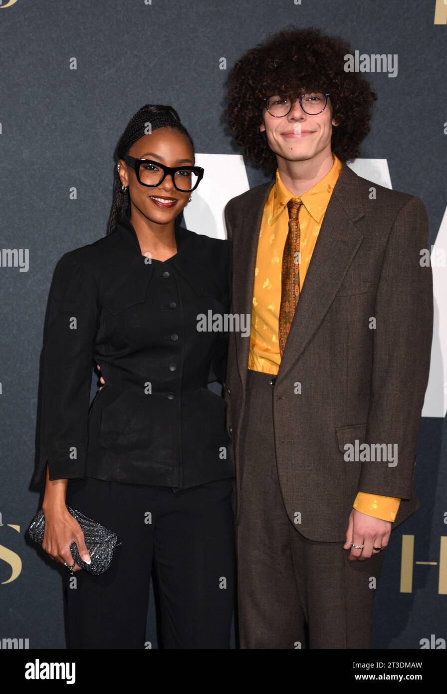 New York, NY, USA. 24th Oct, 2023. Alyah Chanelle Scott and Reece ...