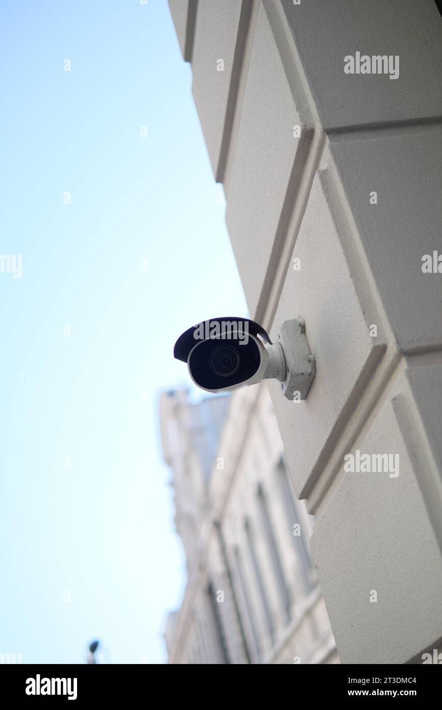 CCTV security camera operating outdoor Stock Photo - Alamy