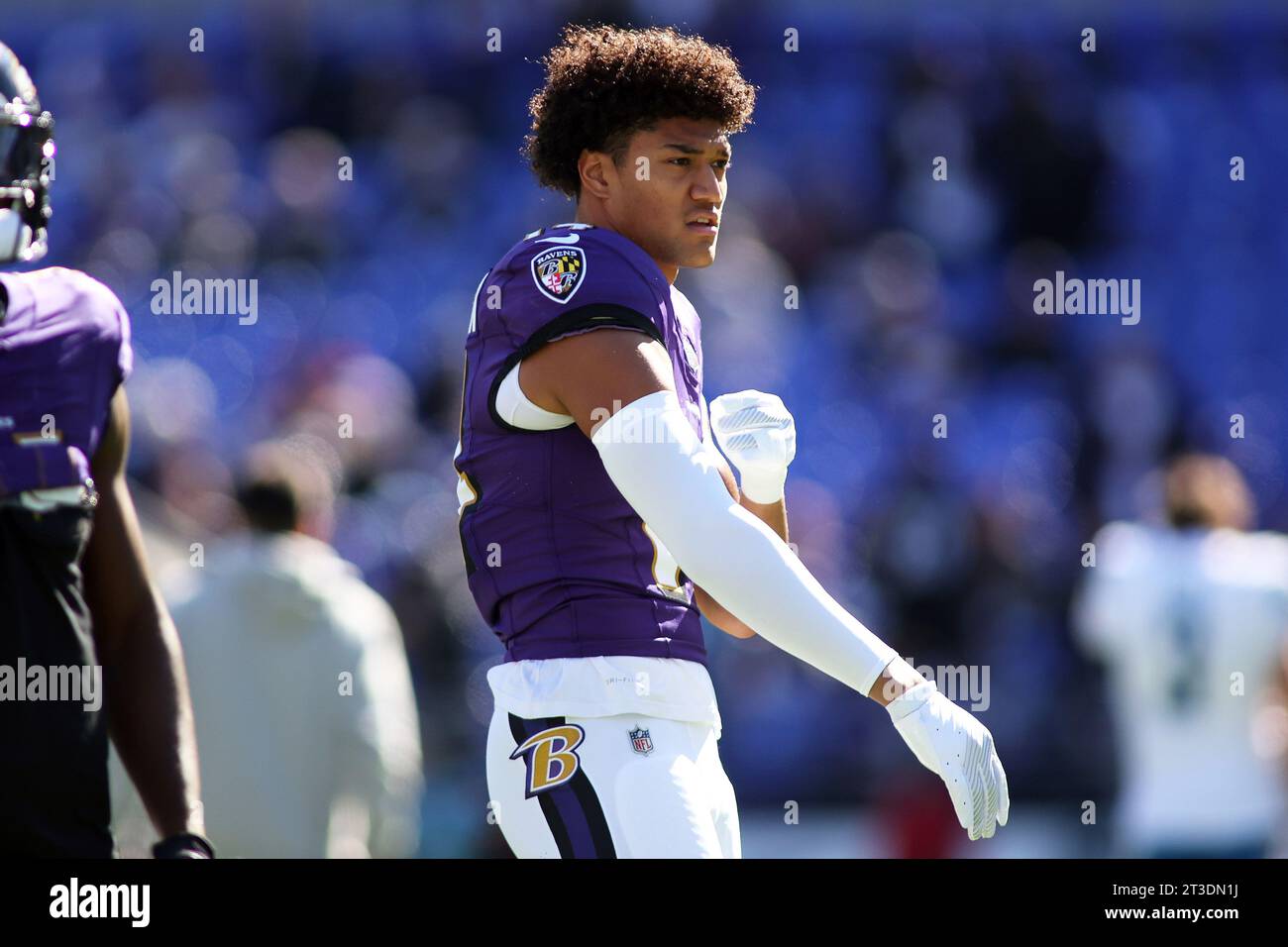 Baltimore Ravens safety Kyle Hamilton (14) pictured before an NFL ...