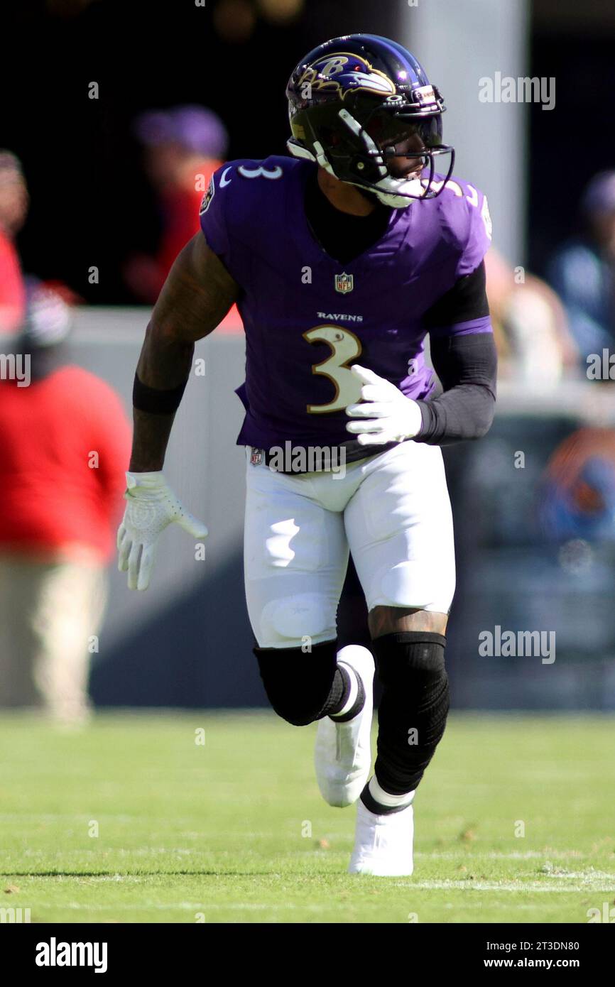 Baltimore Ravens wide receiver Odell Beckham Jr. (3) runs during an NFL ...