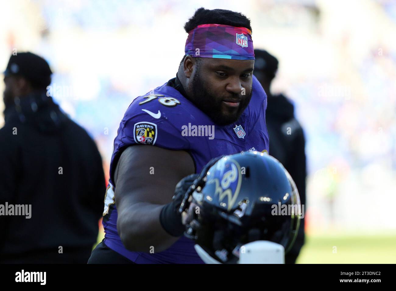 Baltimore Ravens defensive tackle Michael Pierce (58) pictured during ...
