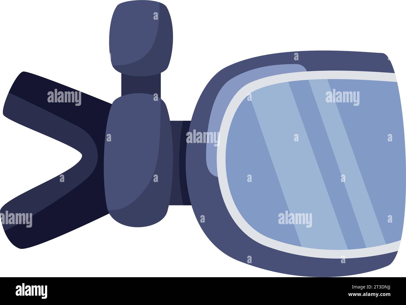 vr technology glasses side view vector isolated Stock Vector Image ...