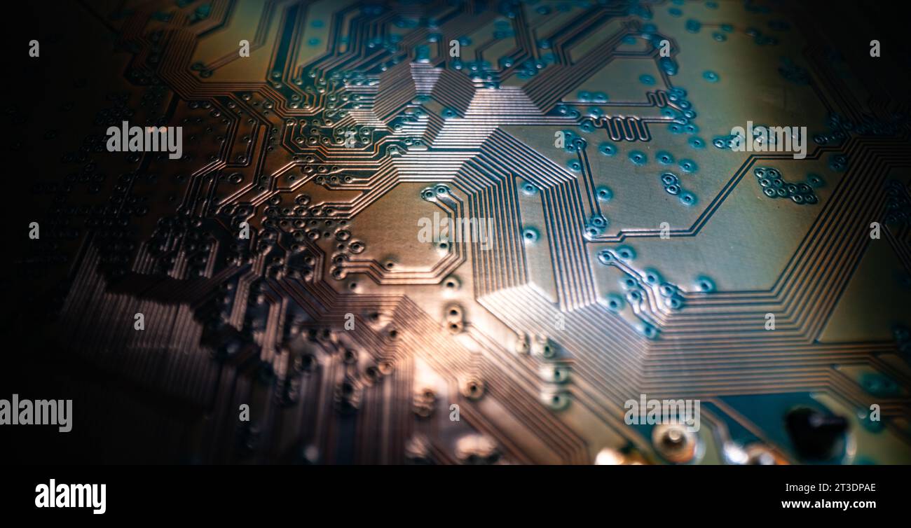 Technology background with circuit board. Electronic computer hardware ...