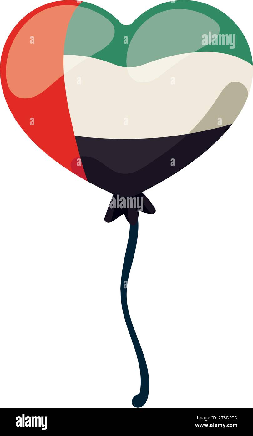 uae national day flag balloon heart Stock Vector Image & Art - Alamy