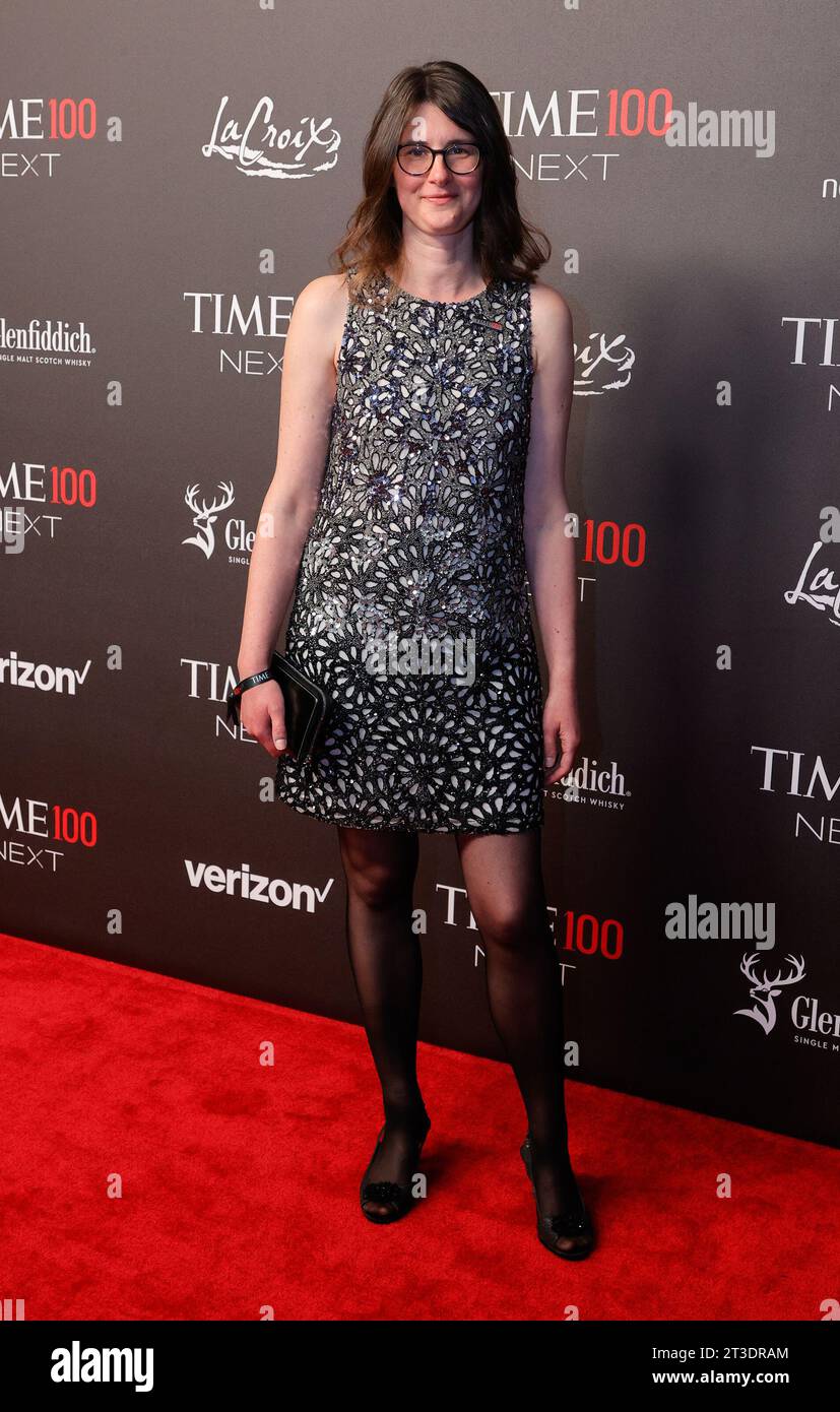 New York City. October 24, 2023 Kristina Dahl arrives on the red carpet ...