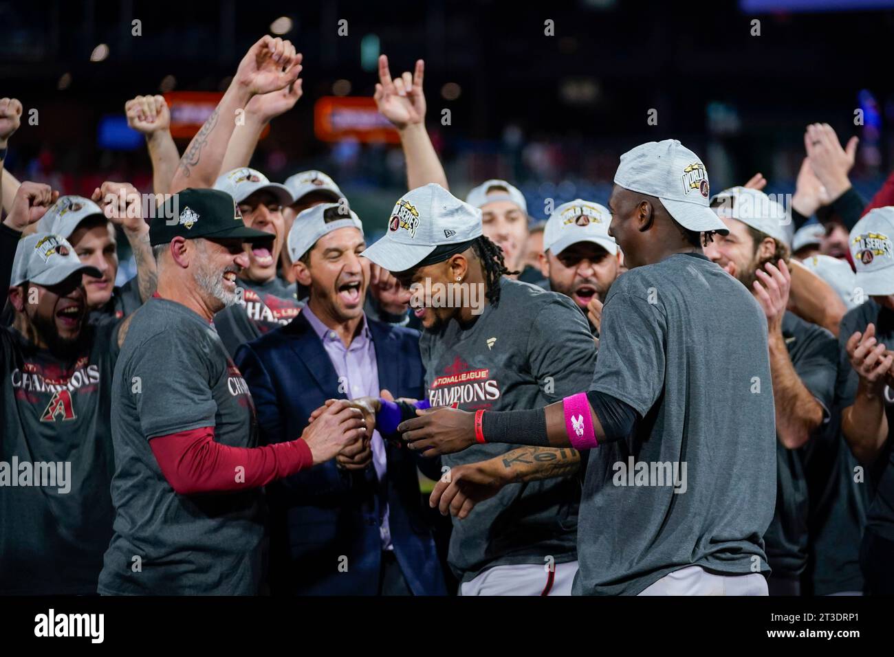 Arizona Diamondbacks second baseman Ketel Marte celebrates their win ...