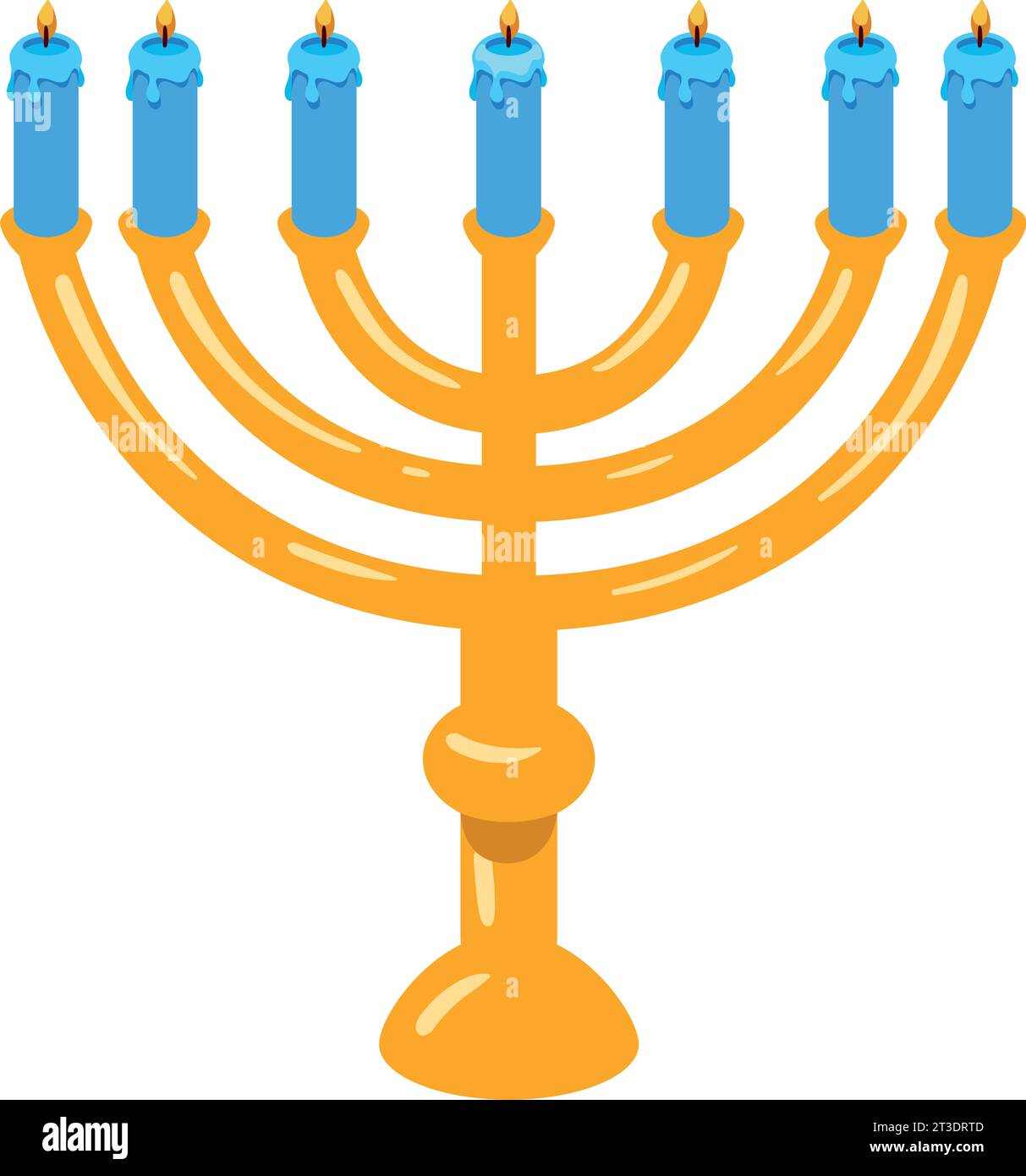 Menorah of hannukkah Stock Vector Images - Alamy