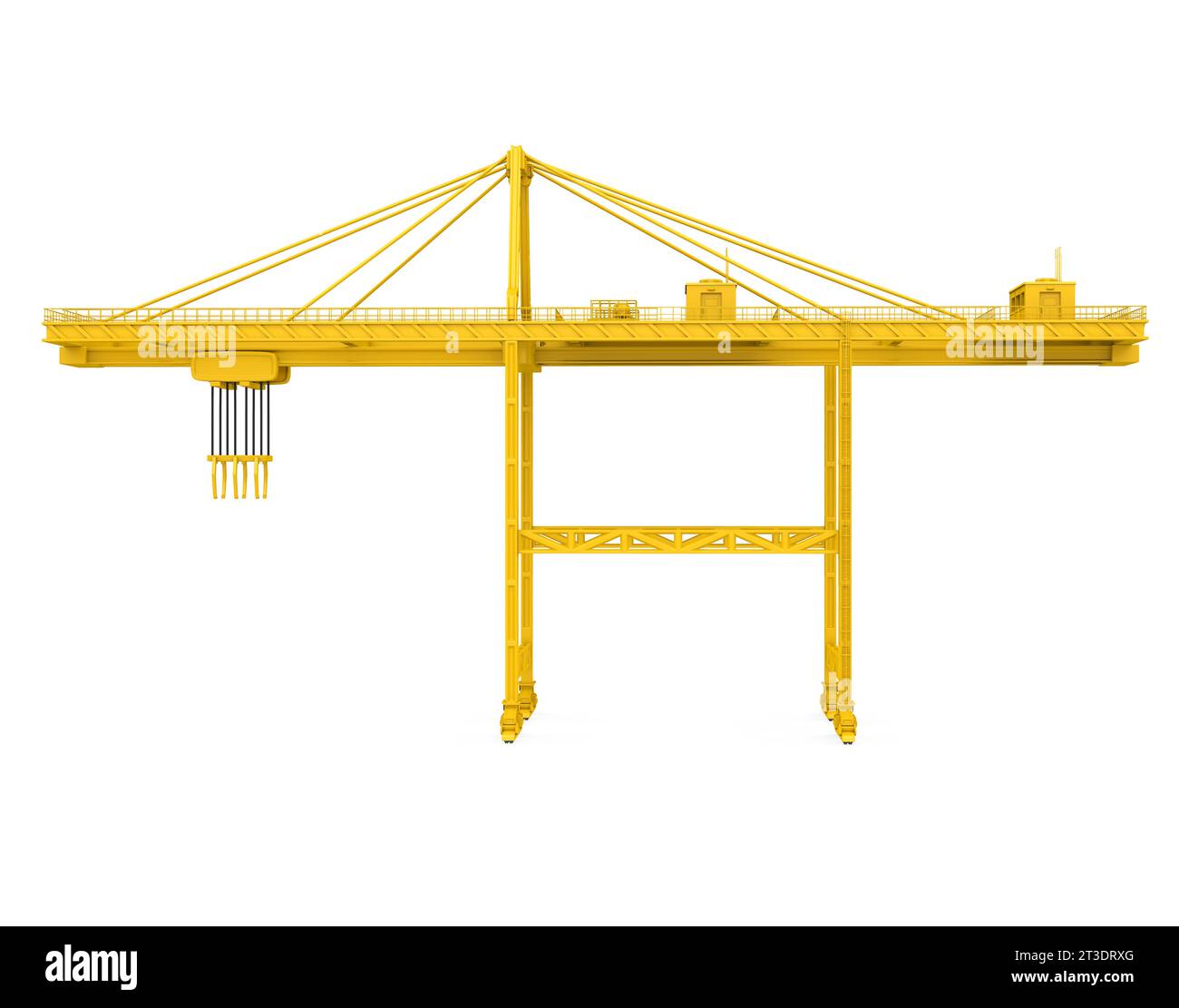 Crane unloading cargo ship container Cut Out Stock Images & Pictures ...