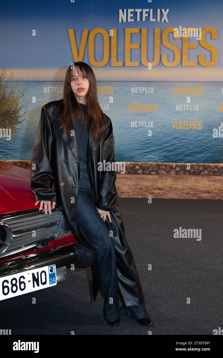 Kim Higelin attending the Voleuses Netflix Premiere in Paris, France on ...