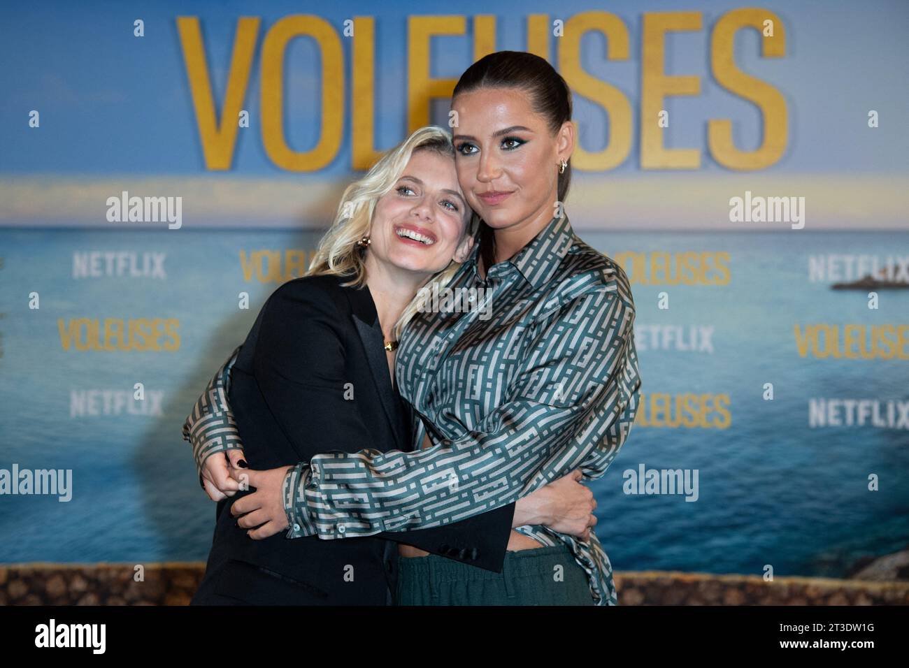 Paris, France. 24th Oct, 2023. Melanie Laurent and Adele Exarchopoulos ...