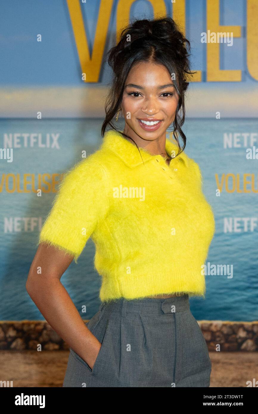 Manon Bresch attending the Voleuses Netflix Premiere in Paris, France ...