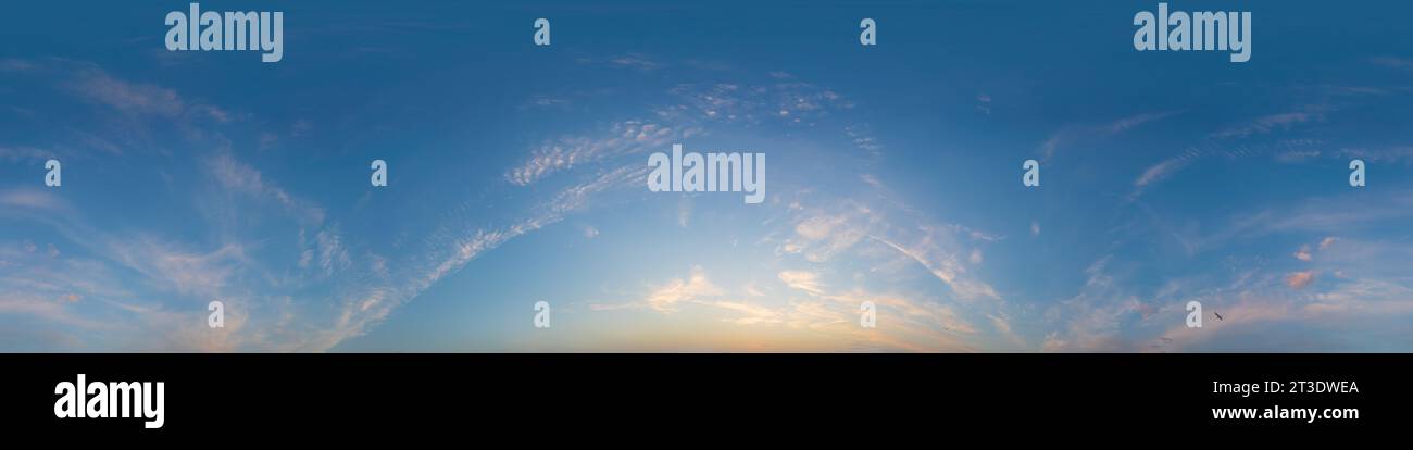 360 hdr equirectangular panorama, colorful sunset sky, Cirrus clouds ...