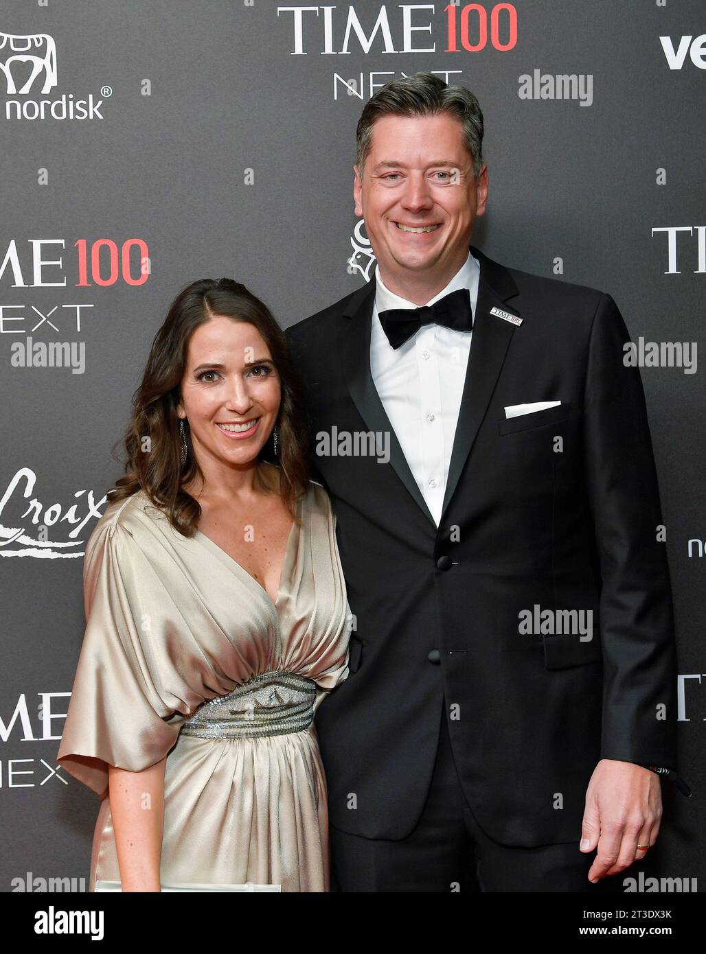 Rachel Holt, left, and David Holt attend the Time100 Next event at ...