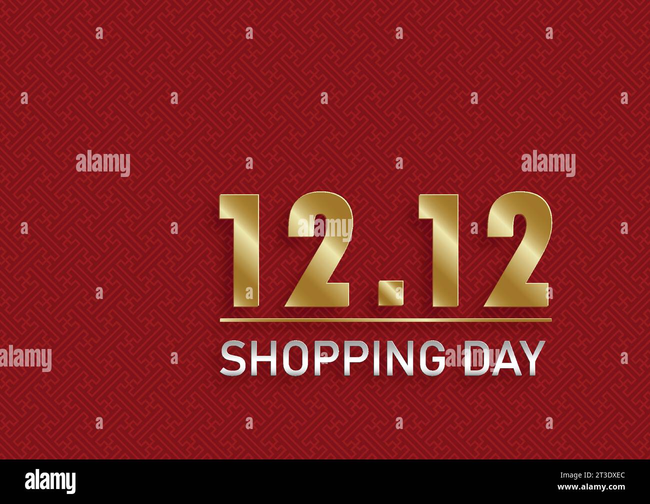 12.12 Shopping day sale poster or flyer design on color background for ...