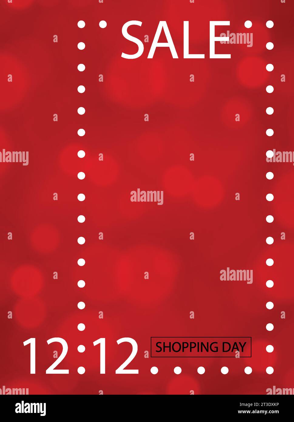 12.12 Shopping day sale poster or flyer design on color background for ...