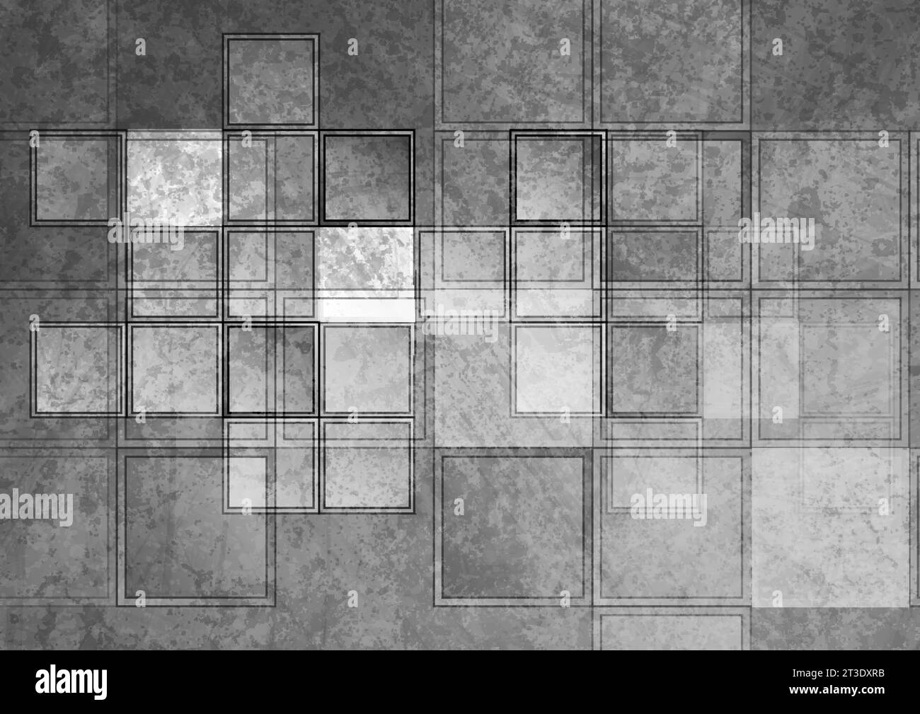 Geometric squares gradient pattern Black and White Stock Photos ...