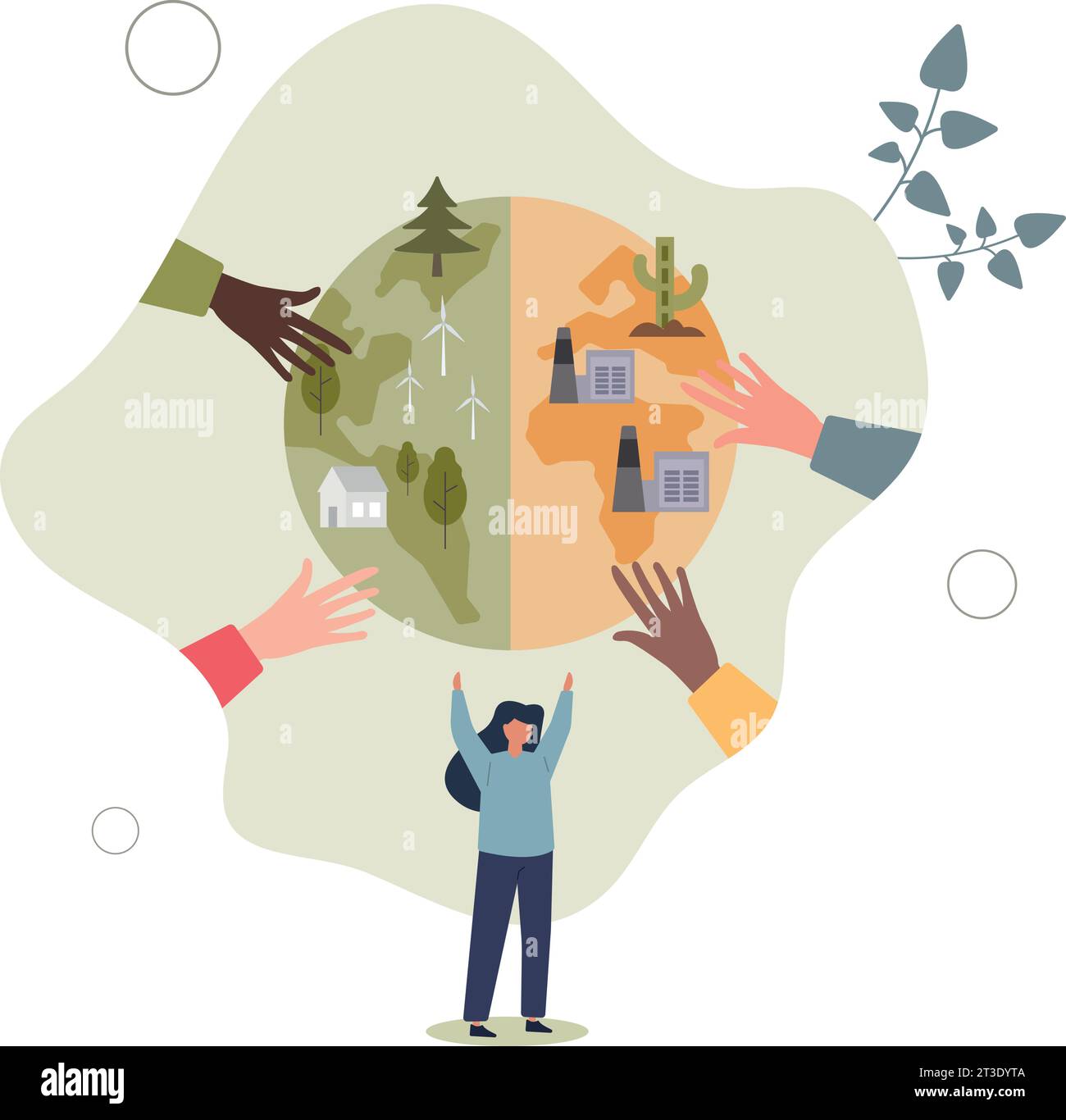 Climate change action to save earth and nature future .Environmental ...