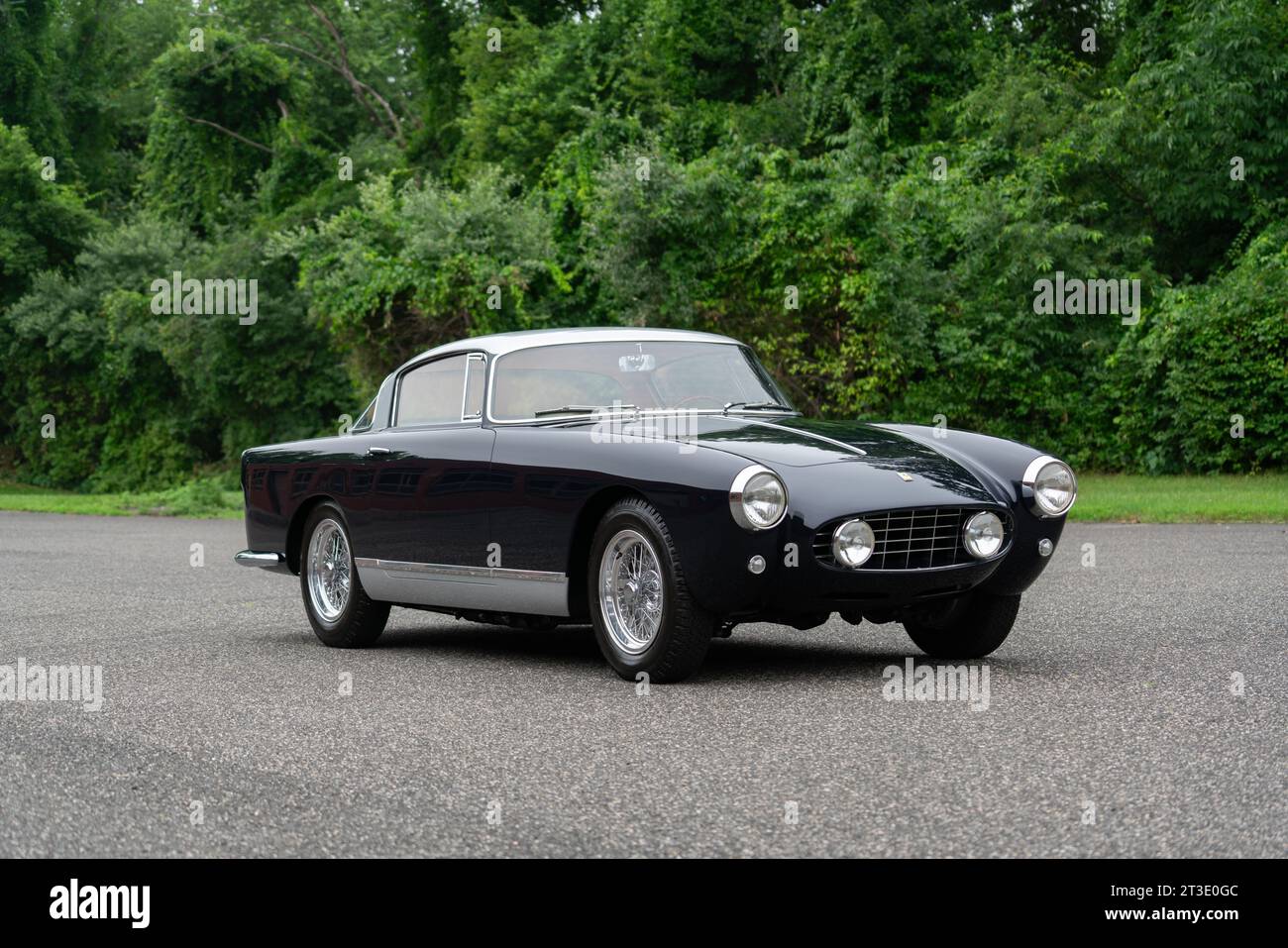 Front 3/4 view of a 1957 Ferrari 250 GT Coupe Stock Photo - Alamy