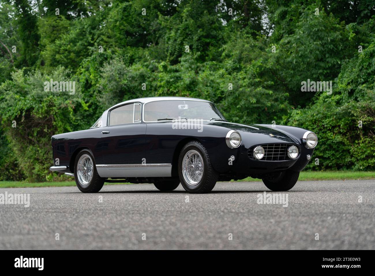 Front 3/4 view of a 1957 Ferrari 250 GT Coupe Stock Photo - Alamy