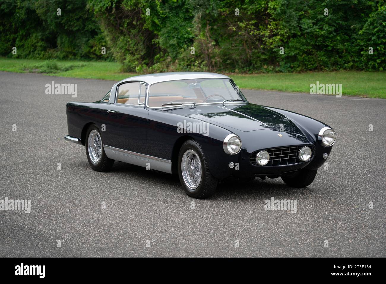 Front 3/4 view of a 1957 Ferrari 250 GT Coupe Stock Photo - Alamy