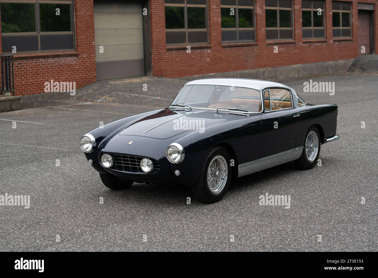 Front 3/4 view of a 1957 Ferrari 250 GT Coupe Stock Photo - Alamy
