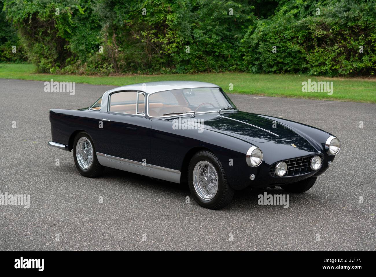 Front 3/4 view of a 1957 Ferrari 250 GT Coupe Stock Photo - Alamy