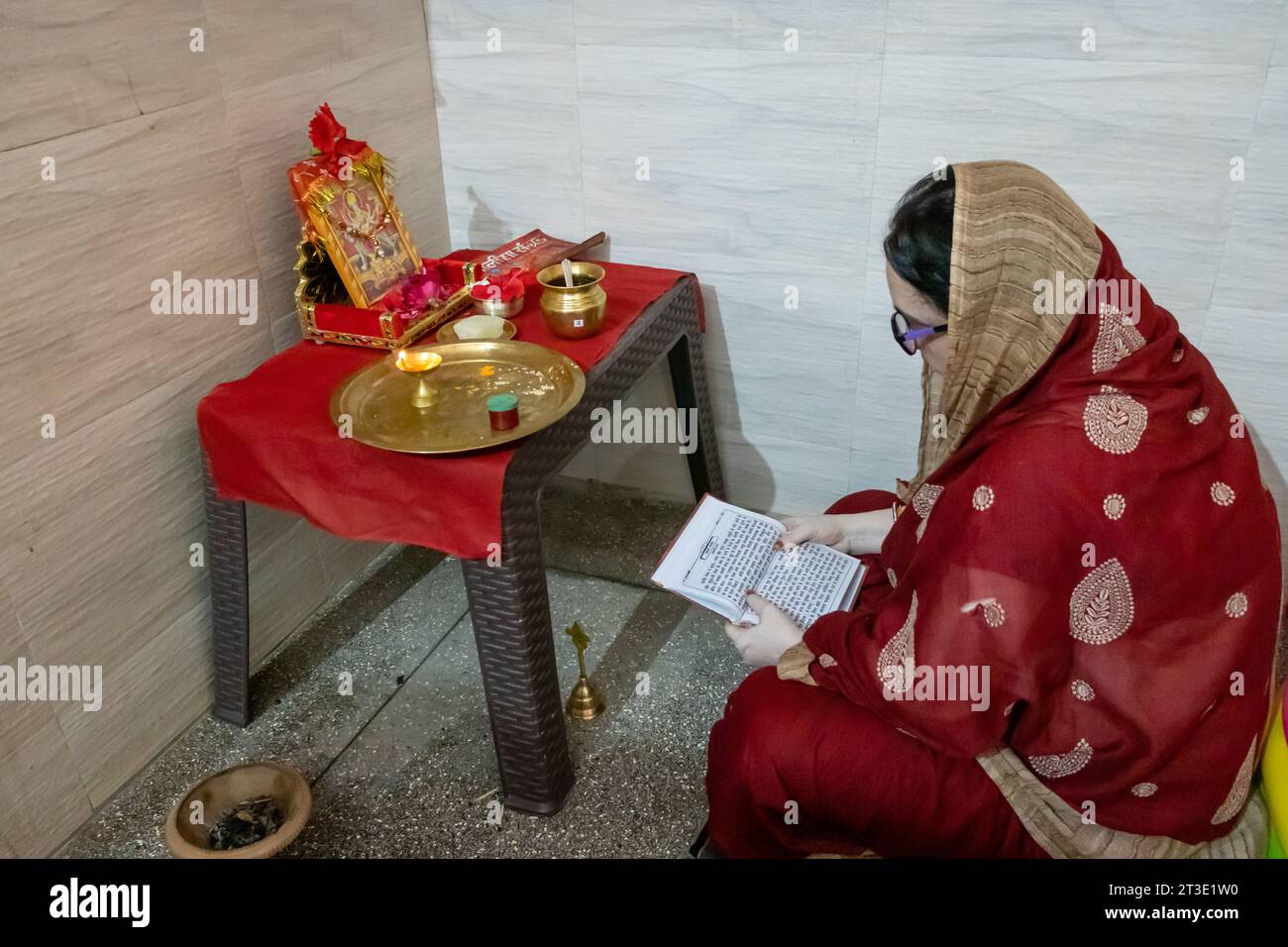 indian women chanting holy mantras at home for spiritual wellbeing from ...