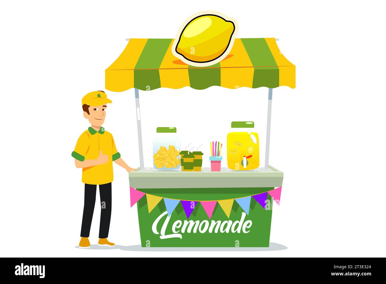 A refreshment stand Stock Vector Images - Alamy