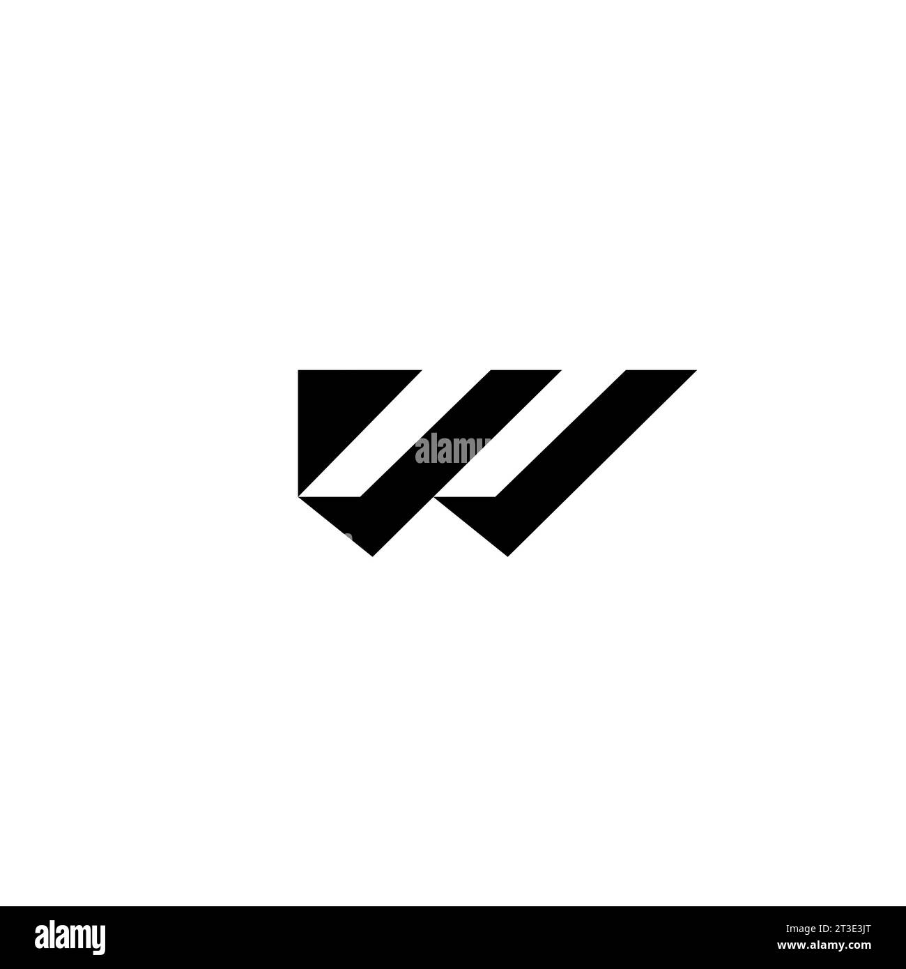 Letter W Logo Black and White Color. W Icon Stock Vector Image & Art ...