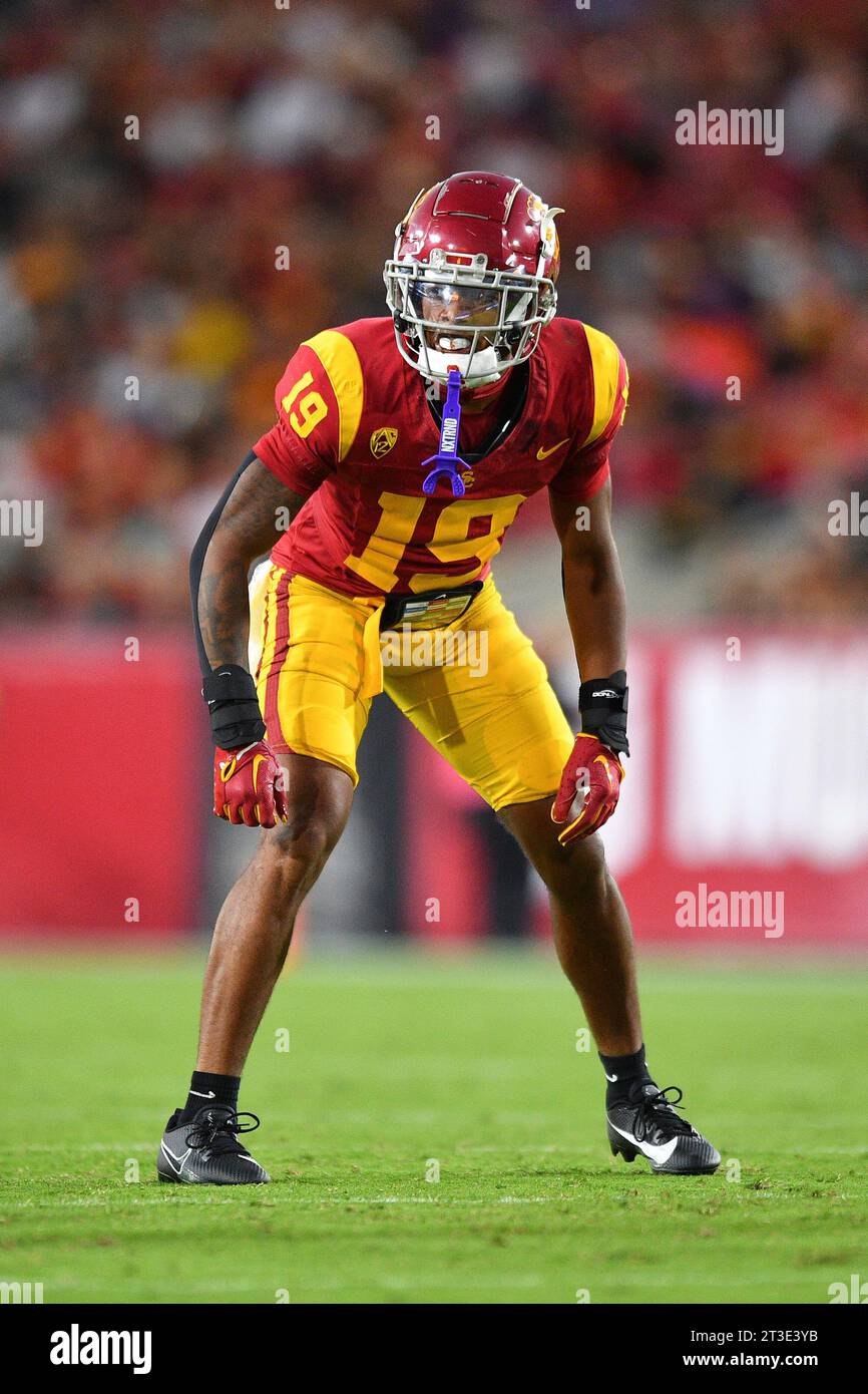 LOS ANGELES, CA - OCTOBER 21: USC Trojans safety Jaylin Smith (19 ...