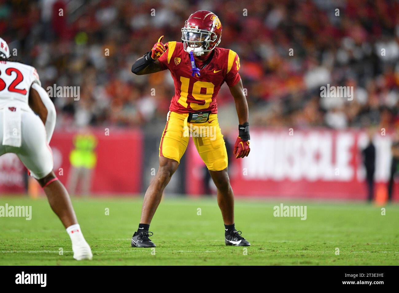 LOS ANGELES, CA - OCTOBER 21: USC Trojans safety Jaylin Smith (19 ...