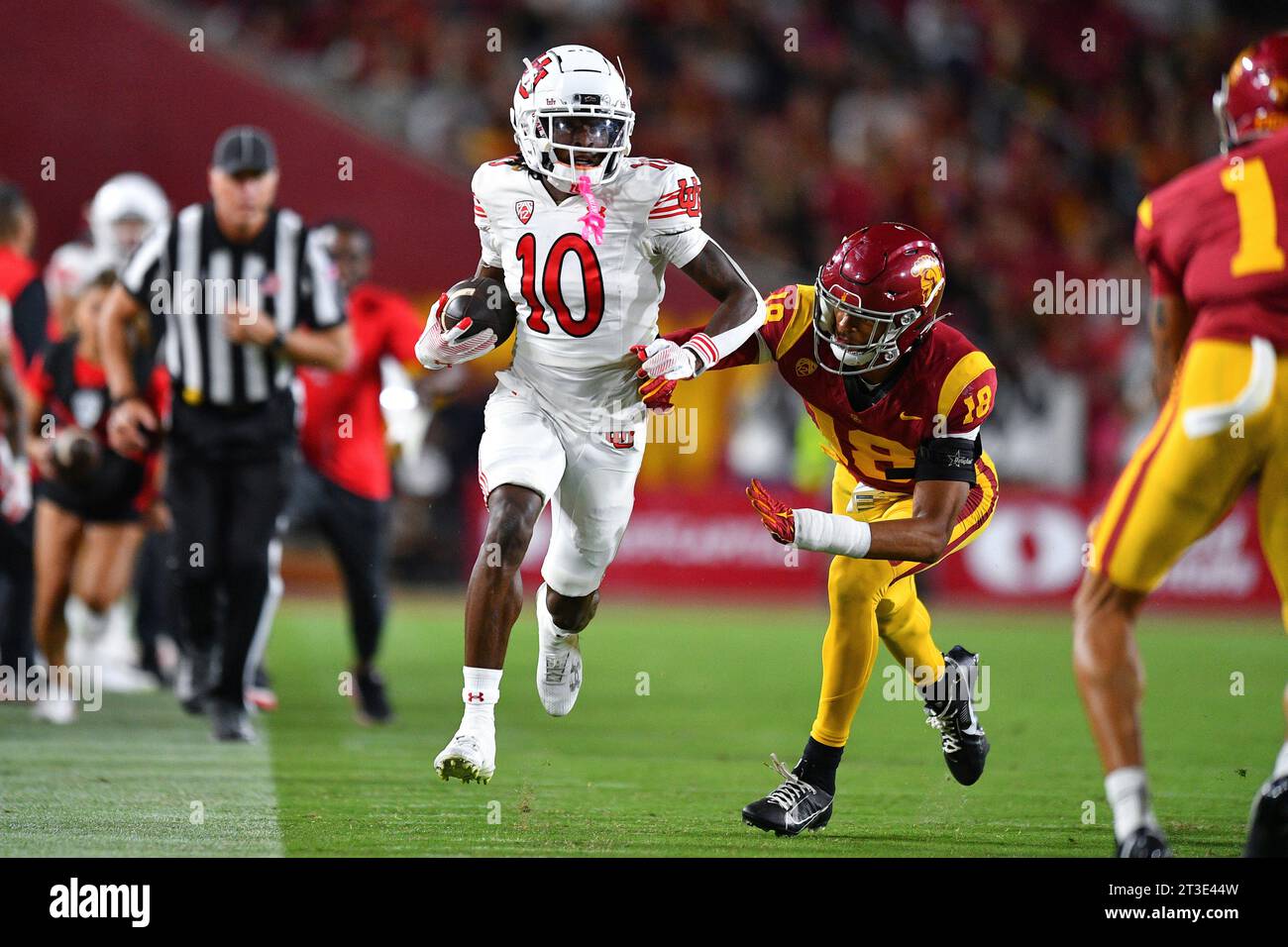 LOS ANGELES, CA - OCTOBER 21: Utah Utes wide receiver Money Parks (10 ...