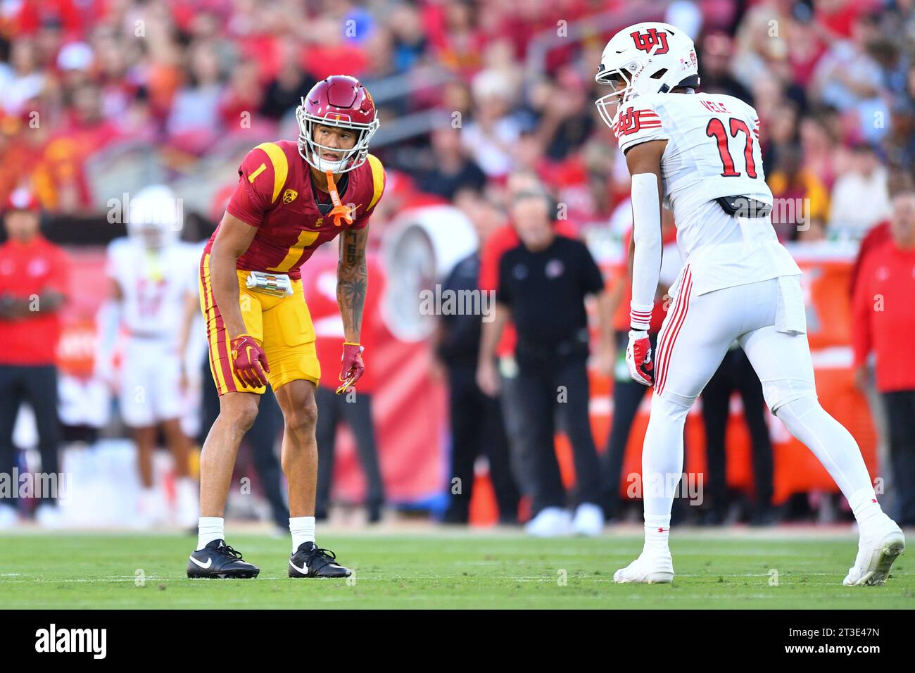 LOS ANGELES, CA - OCTOBER 21: USC Trojans cornerback Domani Jackson (1 ...