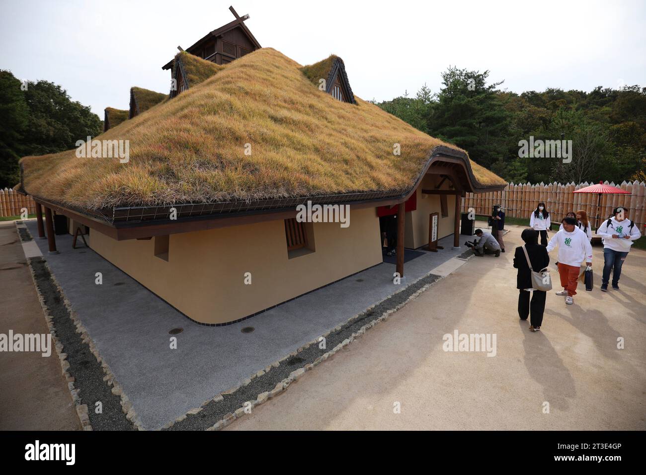 Tatara-ba in Mononoke Village area is pictured at Ghibli Park in ...