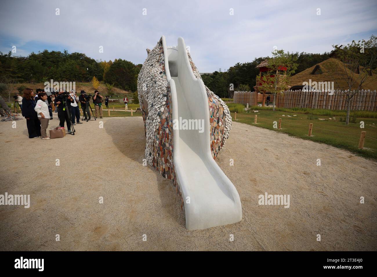 Lord Okkoto slide is set in Mononoke Village area at Ghibli Park in ...