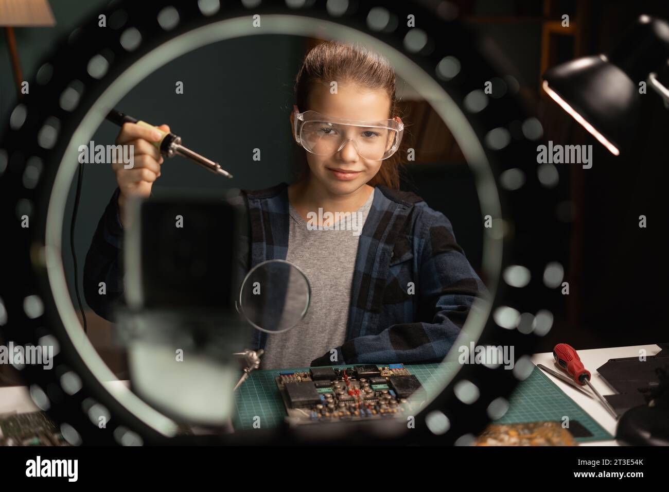 Soldering smiling hi-res stock photography and images - Alamy