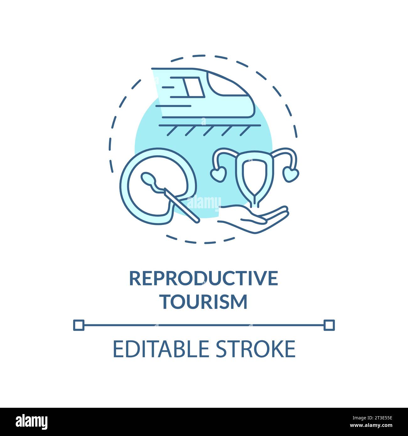 2D thin line blue icon reproductive tourism concept Stock Vector Image ... 2D thin line blue icon reproductive tourism concept Stock Vector Image ...