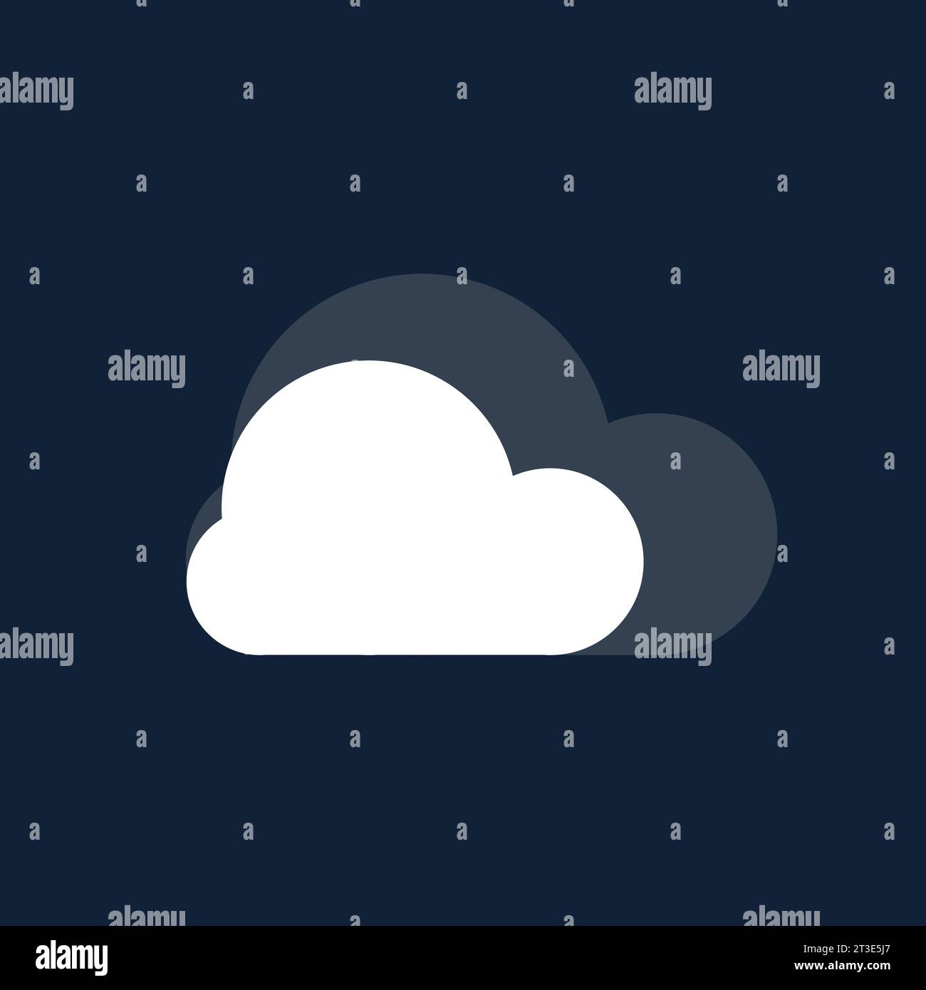 Clouded sky. weather illustration in flat design vector. Vector design ...