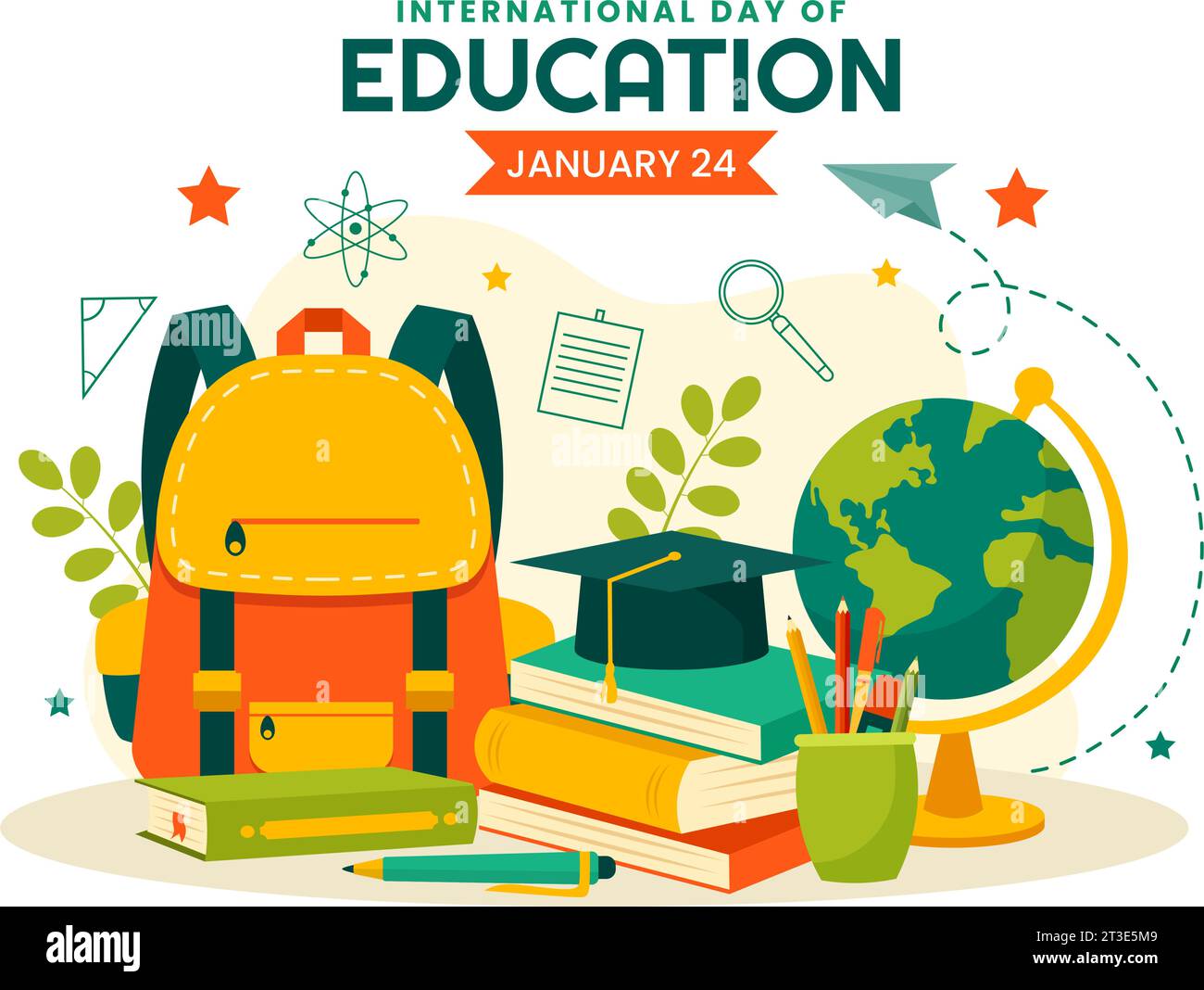 International Education Day Vector Illustration on 24 January with ...