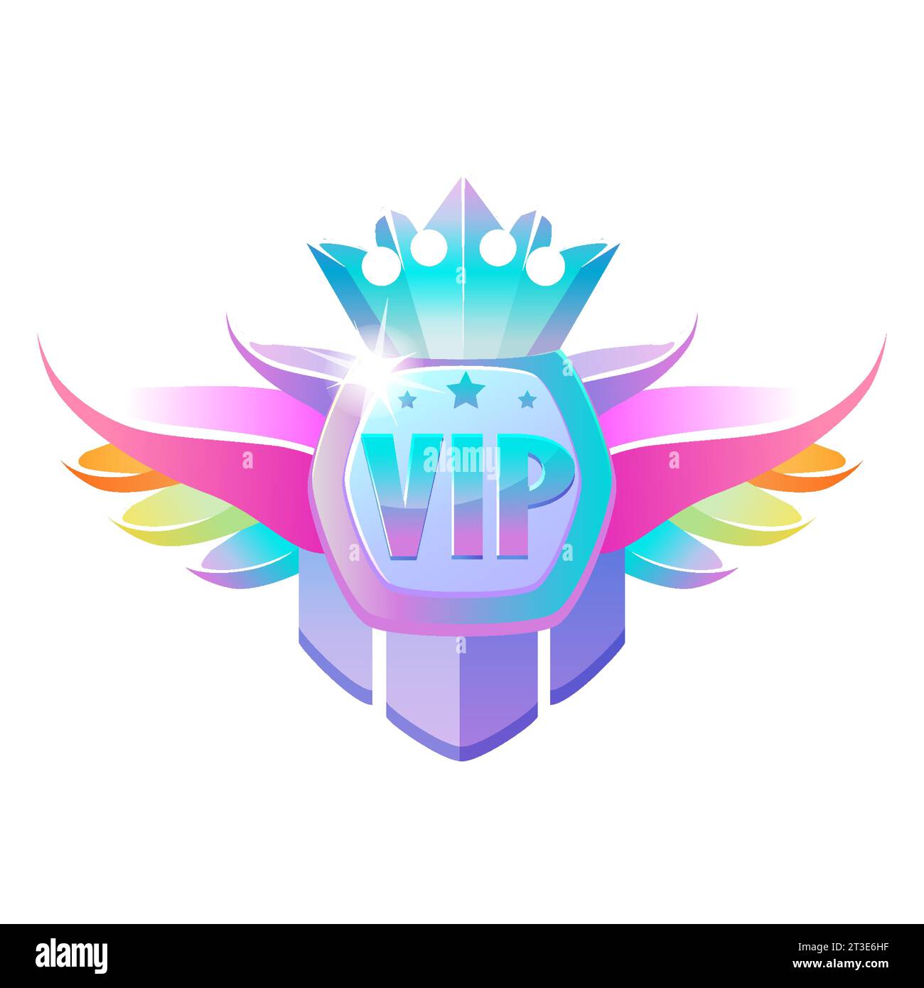 Crown vector 2d Cut Out Stock Images & Pictures - Alamy