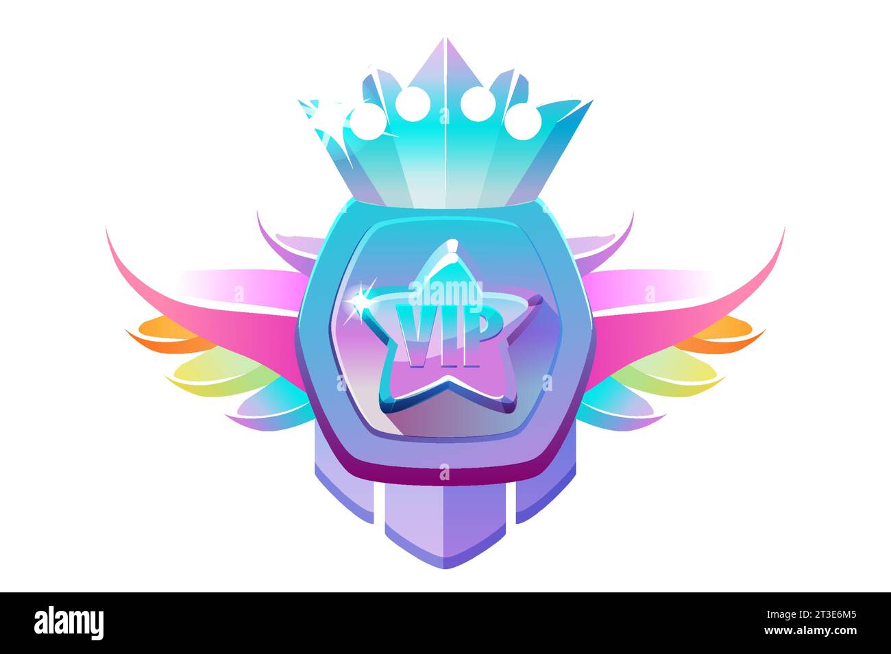 Crown vector 2d Cut Out Stock Images & Pictures - Alamy