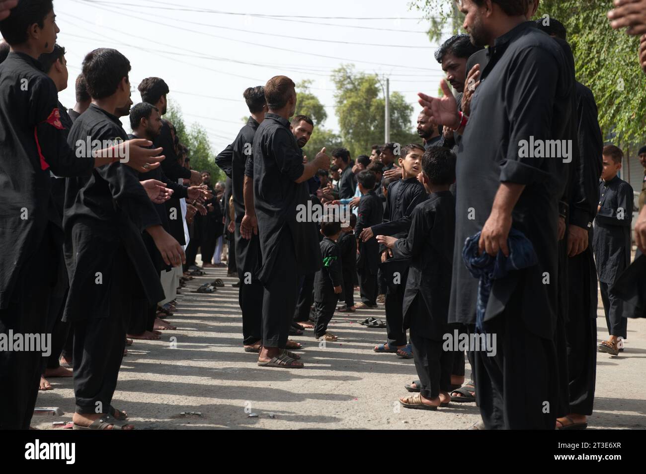 Pakistan , Multan - August 19, 2021: Ashura Islamic holy day for Shia ...
