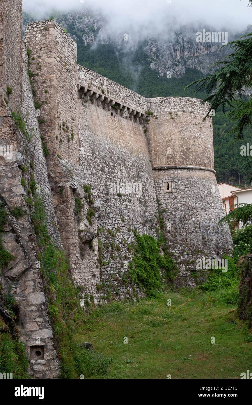 Ancient walls of a castle Stock Photo - Alamy