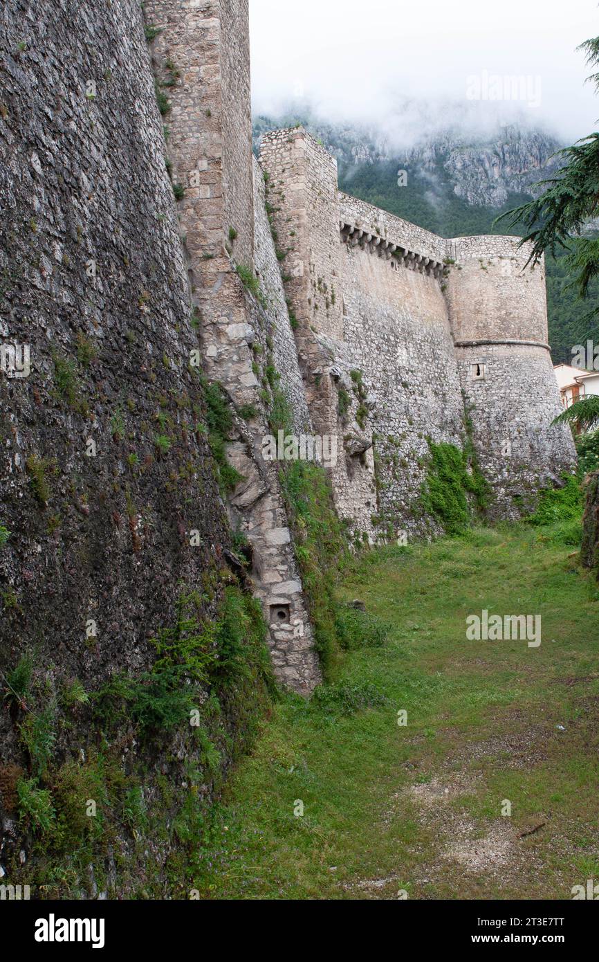 Ancient walls of a castle Stock Photo - Alamy
