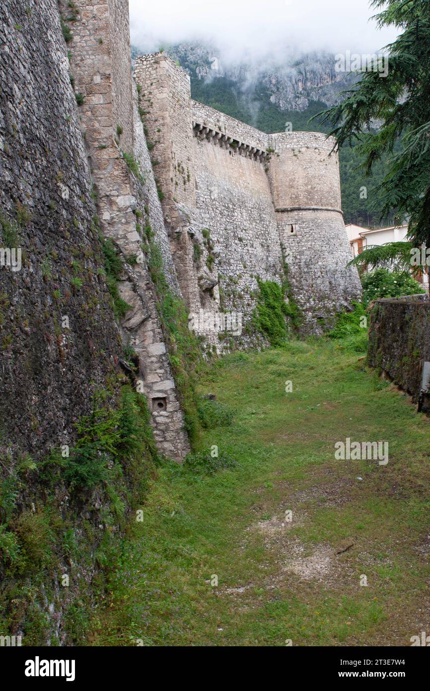 Ancient walls of a castle Stock Photo - Alamy