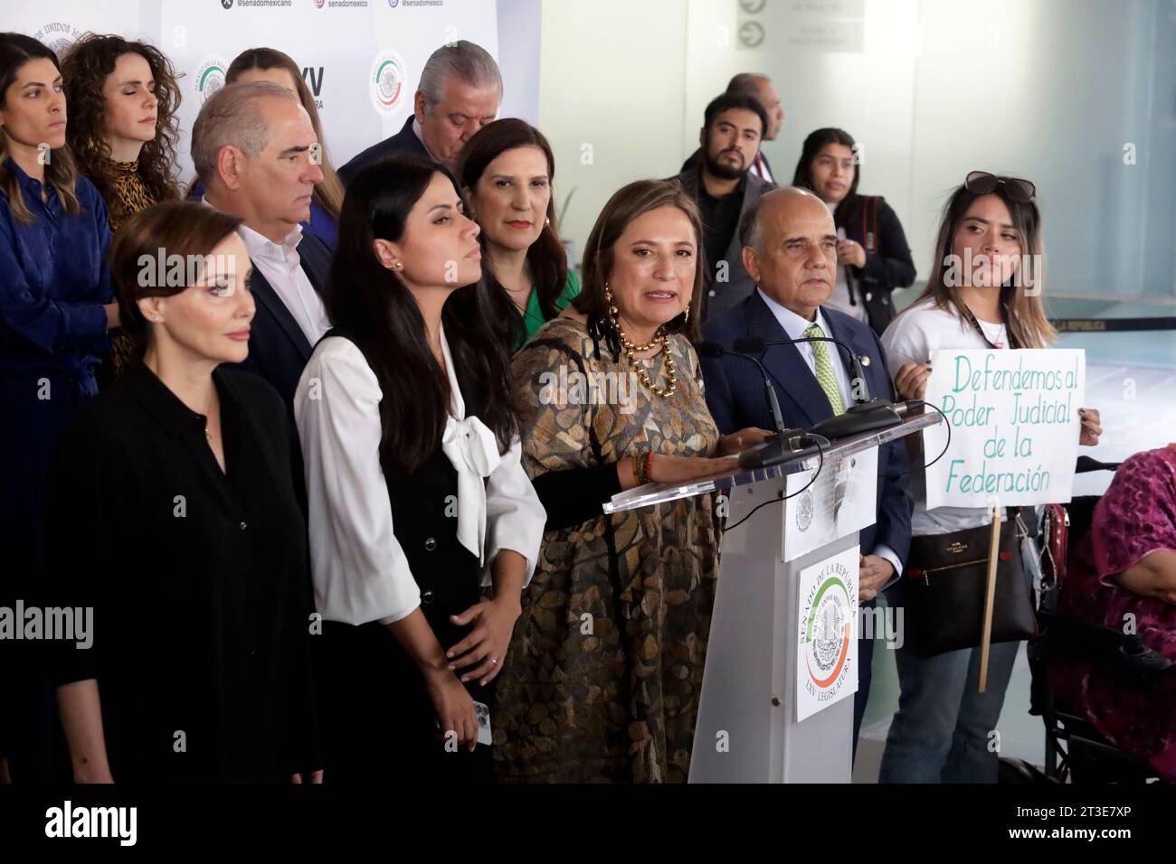 Mexico City, Mexico. 24th Oct, 2023. Senator and presidential candidate ...