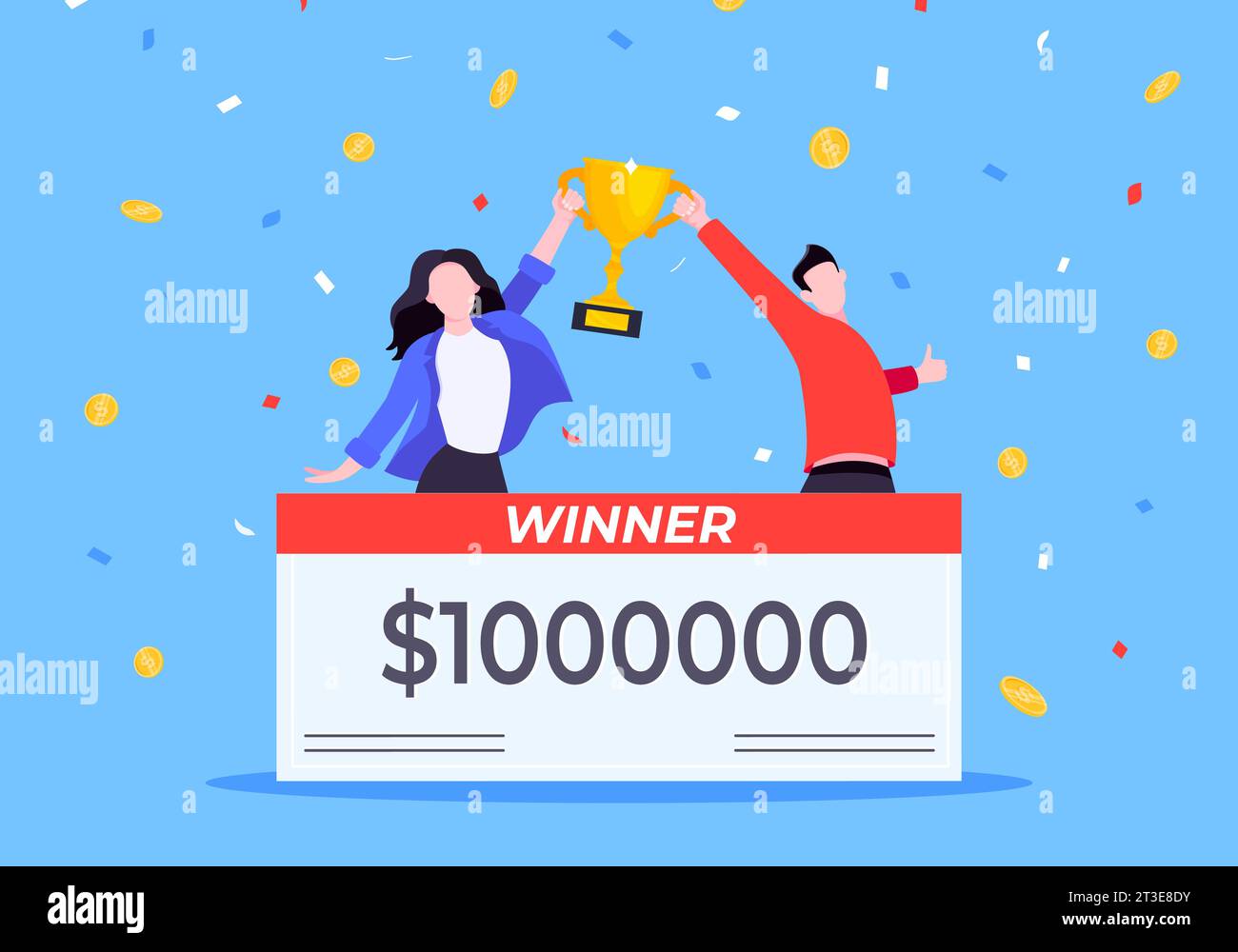 Large cheque vector hi-res stock photography and images - Alamy