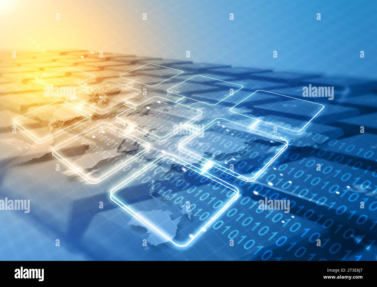 Business flow chart on computer keyboard. 3d illustration Stock Photo ...