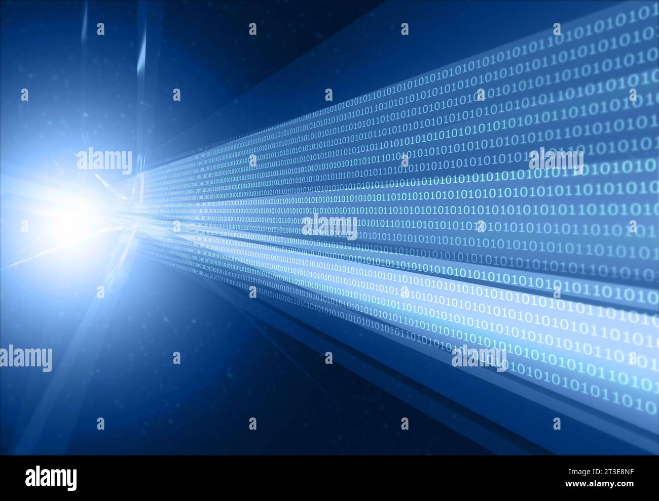 Binary codes on futuristic technology background. Digital illustration ...