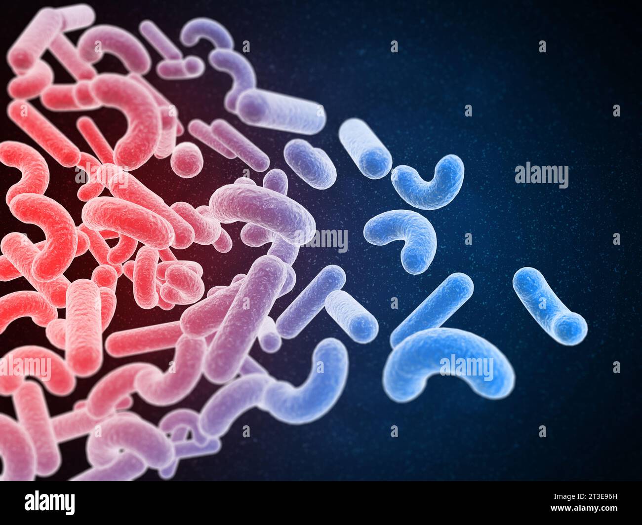 Bacteria cells background. 3d render Stock Photo - Alamy